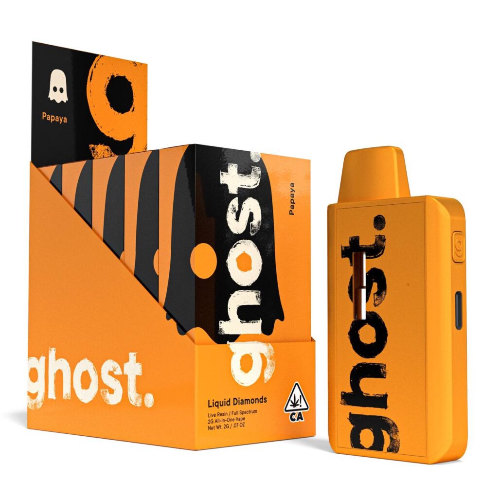 Buy Ghost Disposable Papaya - Liquid Diamonds + Live Resin