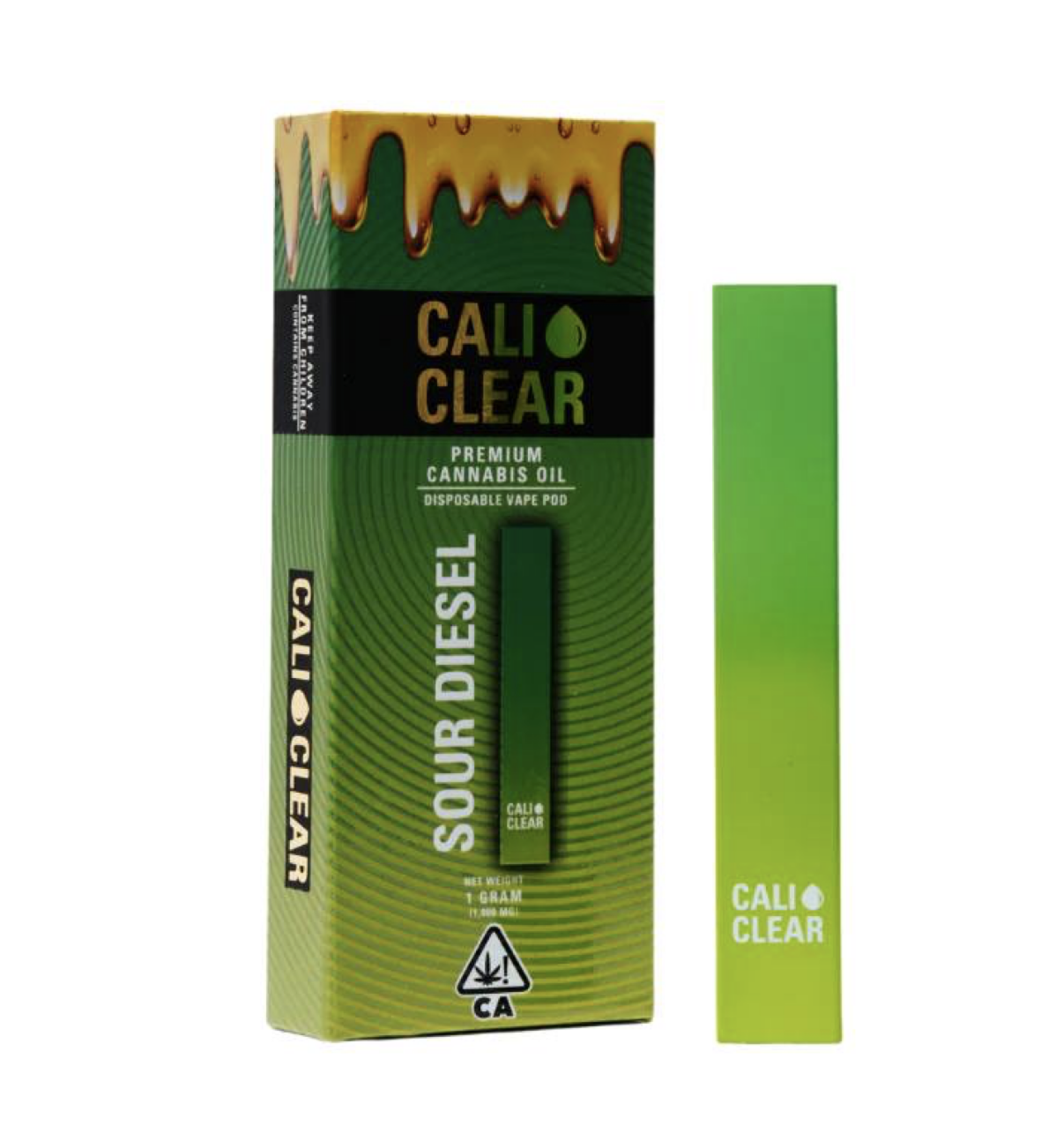 Cali Clear Sour Diesel Vape - Disposable Brand